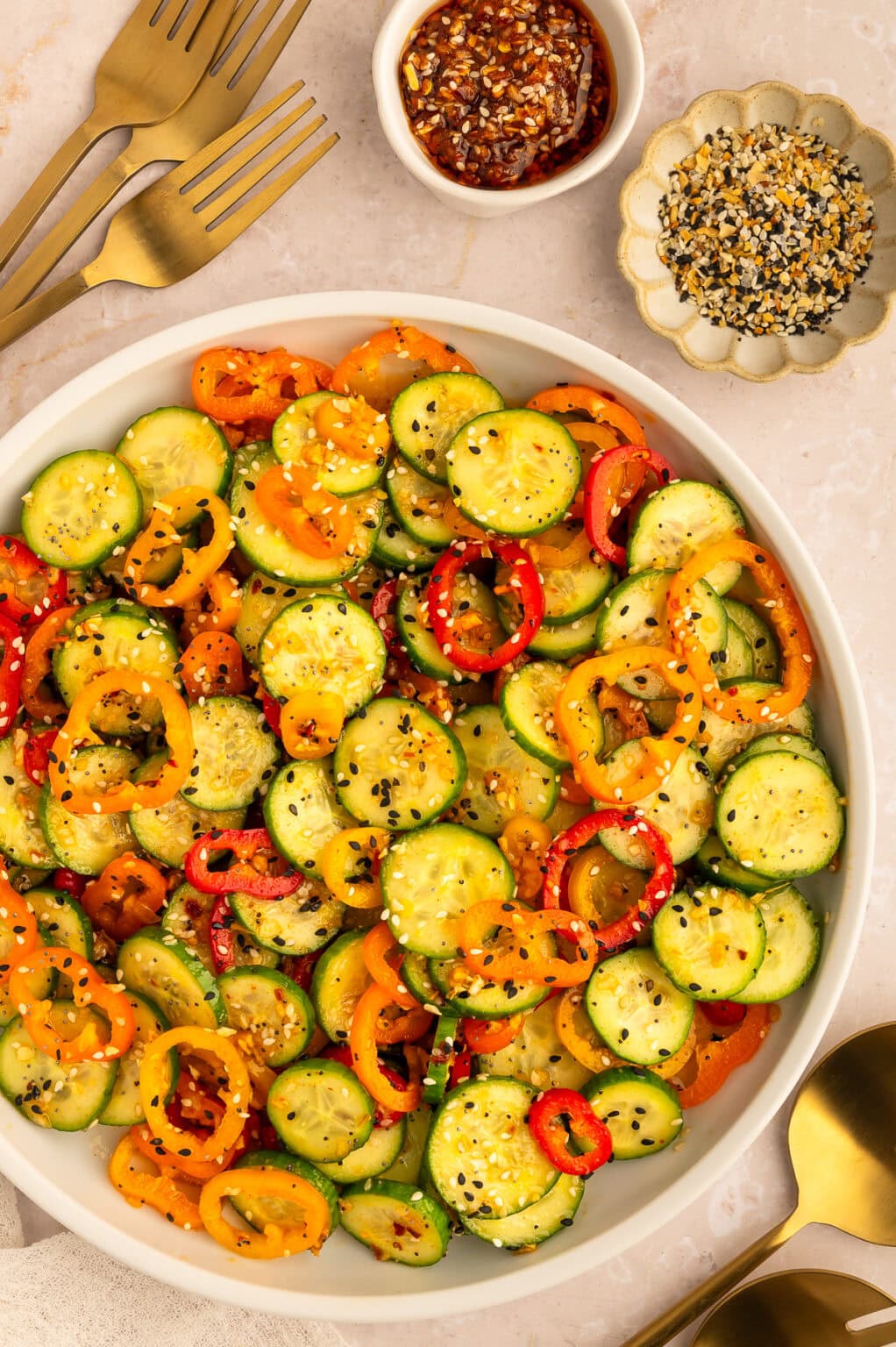 Cucumber and Bell Pepper Salad (Viral Tik Tok Recipe) — Foodborne Wellness